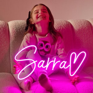 Custom Neon Sign Name for Kids Bedroom, Neon Sign Led Light Neon Signs ...