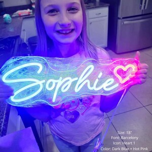 Neon Sign Teenage Girl Gifts | Neon Name Sign | Nursery Name Sign ...
