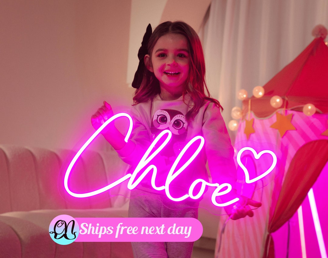 Custom Name Neon Sign for Kids | Neon Name Sign | Teenage Girls Gifts ...