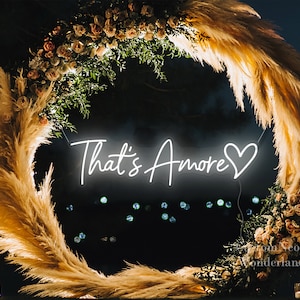 That's Amore Neon Wedding Sign, Personalized Neon Light for Wedding ...
