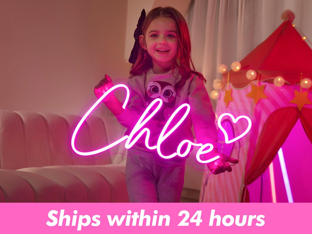 Custom Name Neon Sign for Kids Neon Name Sign Nursery Name - Etsy