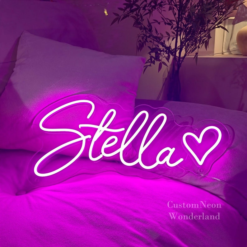 Custom Neon Name Signs for Kids' Bedrooms/nurseries, Light up Name ...