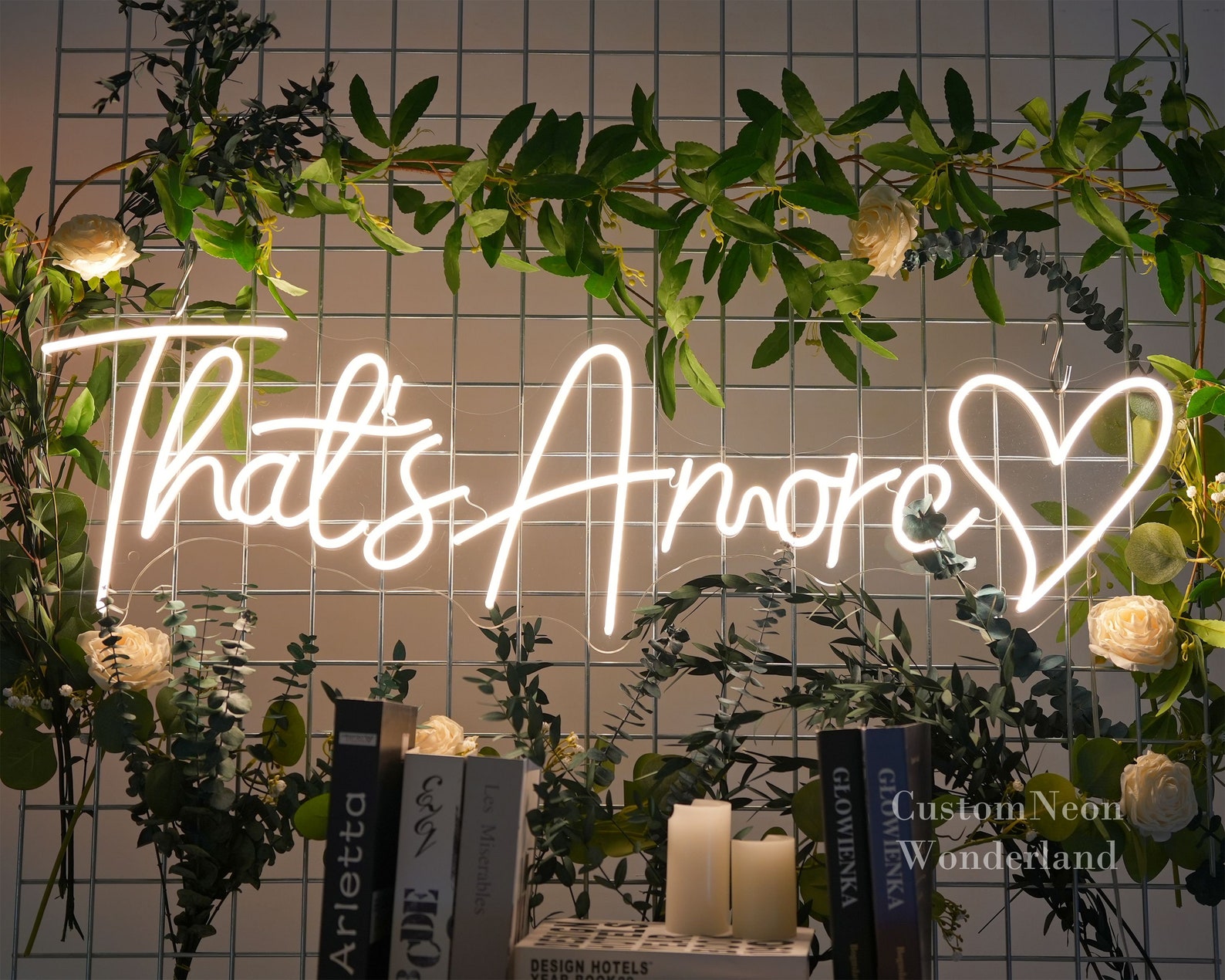 That's Amore Neon Wedding Sign, Personalized Neon Light for Wedding ...