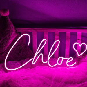Custom Name Neon Sign for Kids | Neon Name Sign | Nursery Name Sign ...