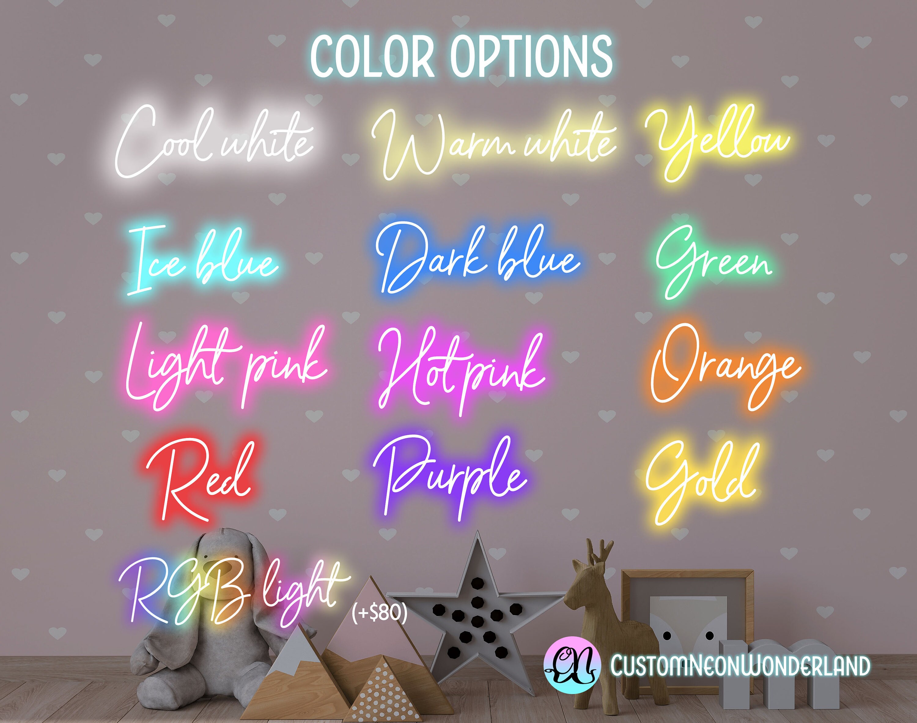 Custom Name Neon Sign for Kids | Neon Sign Bedroom | LED Name Sign ...