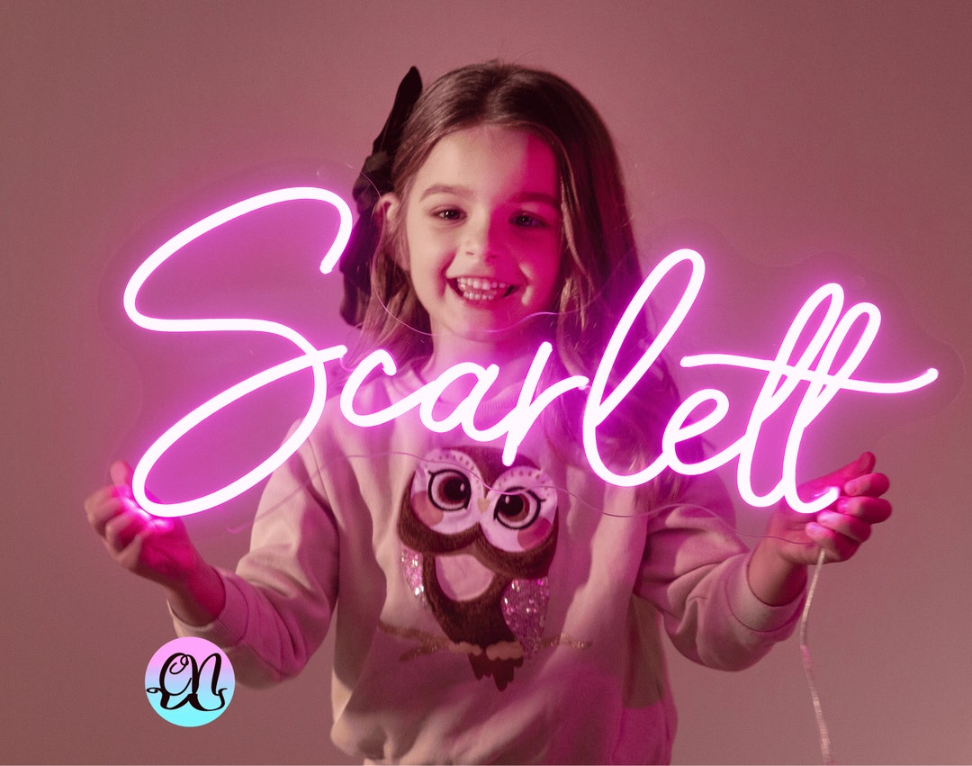 Custom Neon Name Sign for Nursery Decor | Custom Neon Sign | Light up ...