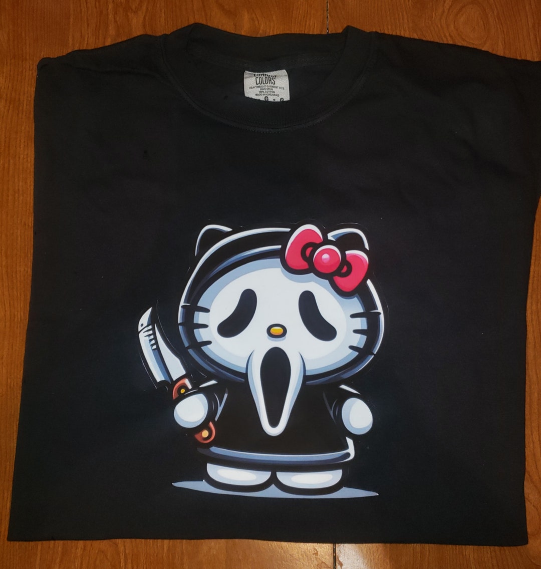 Hello Kitty Ghostface Spooky Tshirt - Etsy