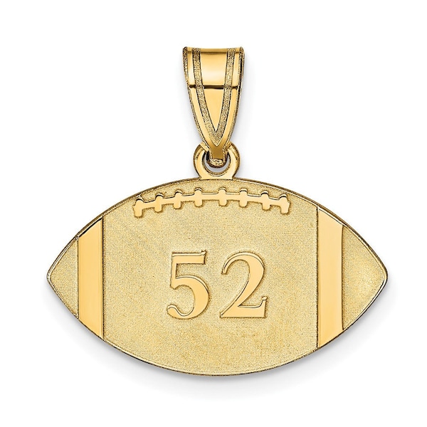 Sterling Silver Engravable Football Pendant - Etsy