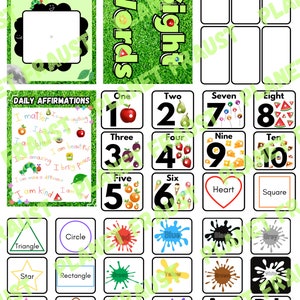 Focus Wall Bundle hungry Caterpillar Theme Circle Time Wall Daycare ...