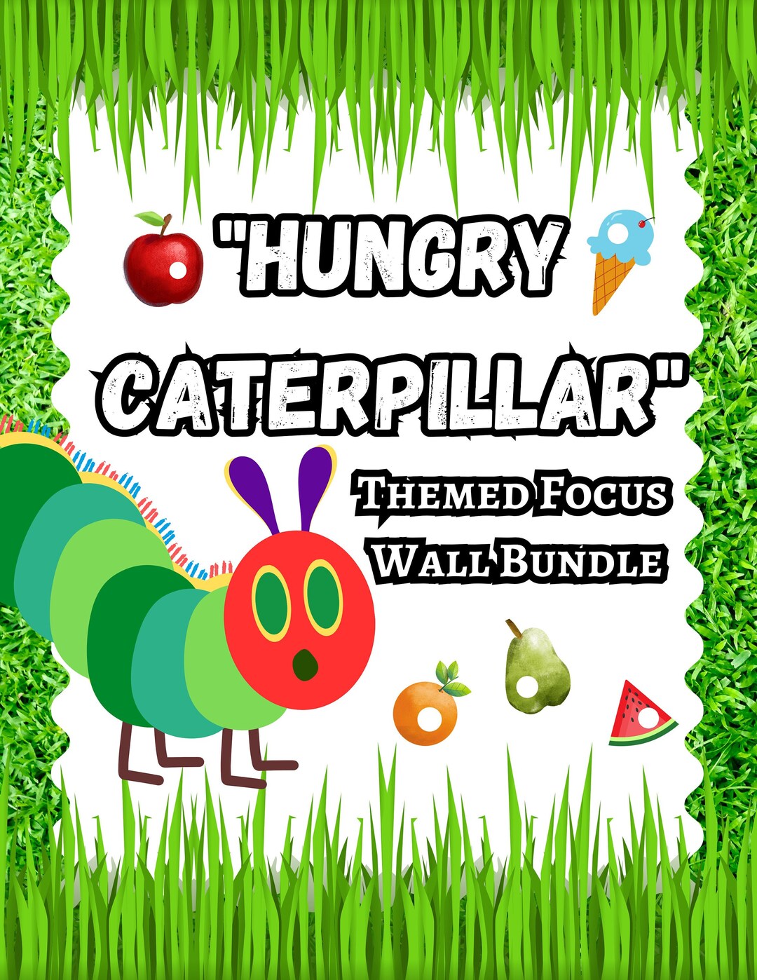 Focus Wall Bundle (hungry Caterpillar Theme) | Circle Time Wall ...