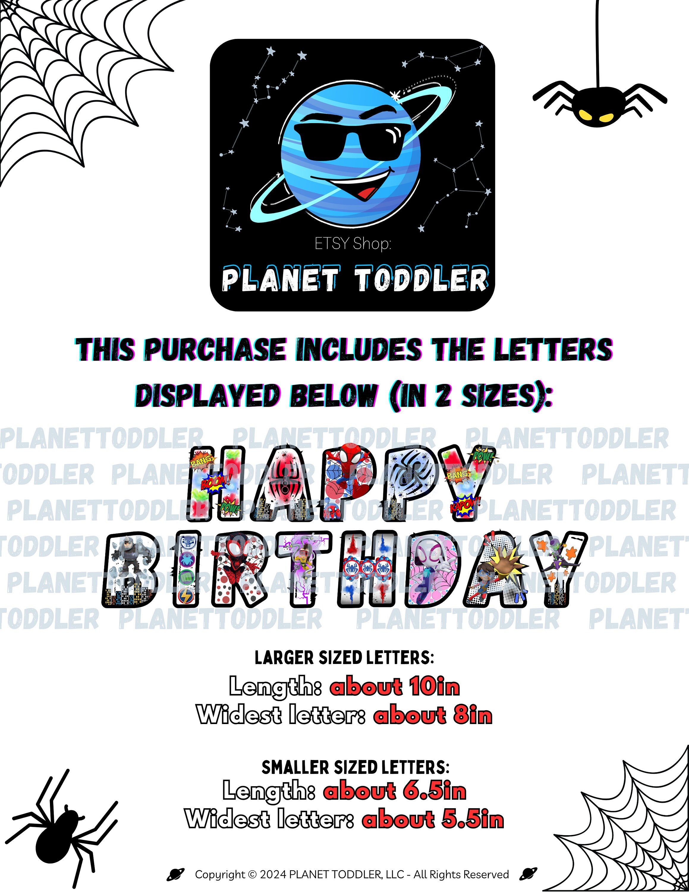 SPIDEY Themed Happy Birthday Backdrop Sign Spidey and Friends Birthday ...