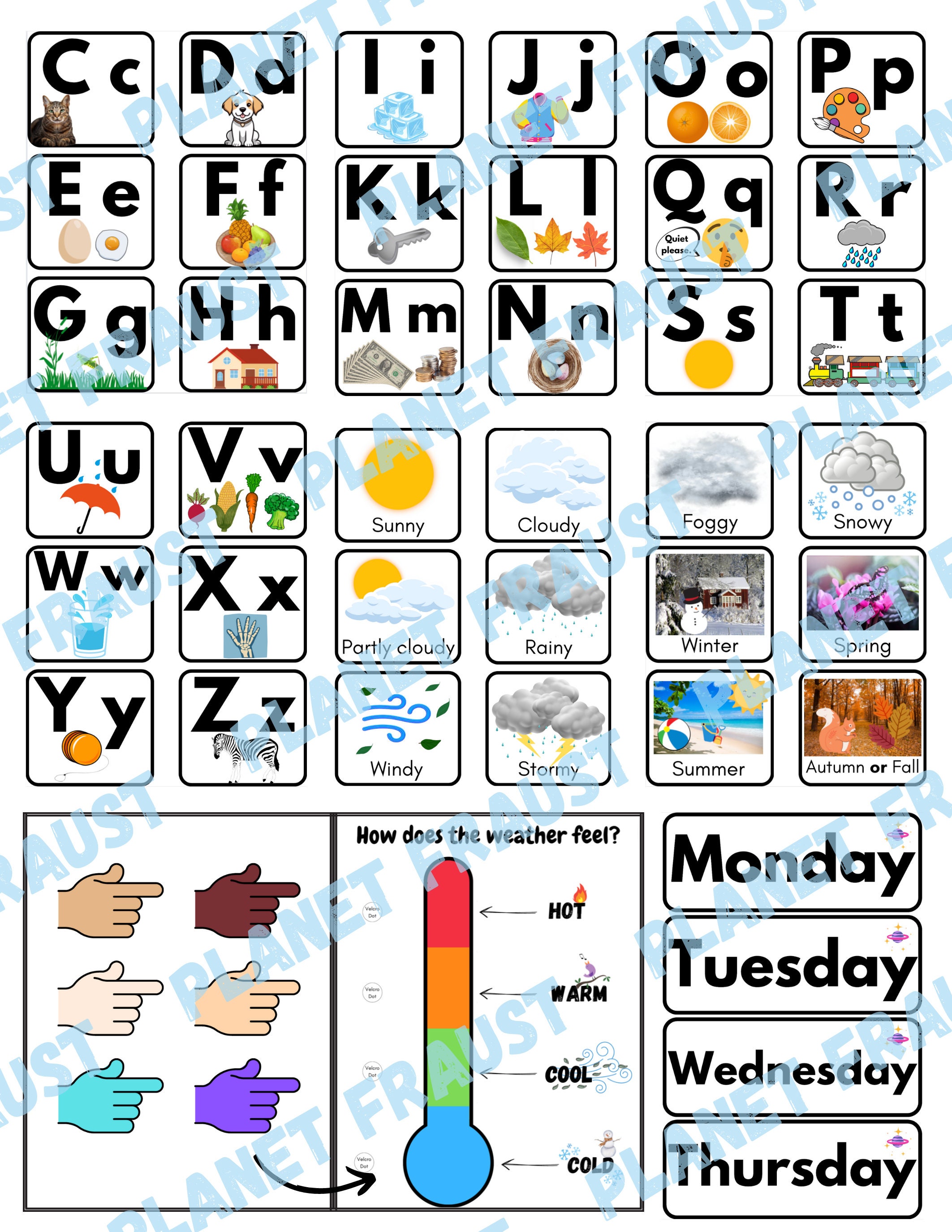 Focus Wall Bundle space Theme Circle Time Wall Daycare Learning ...