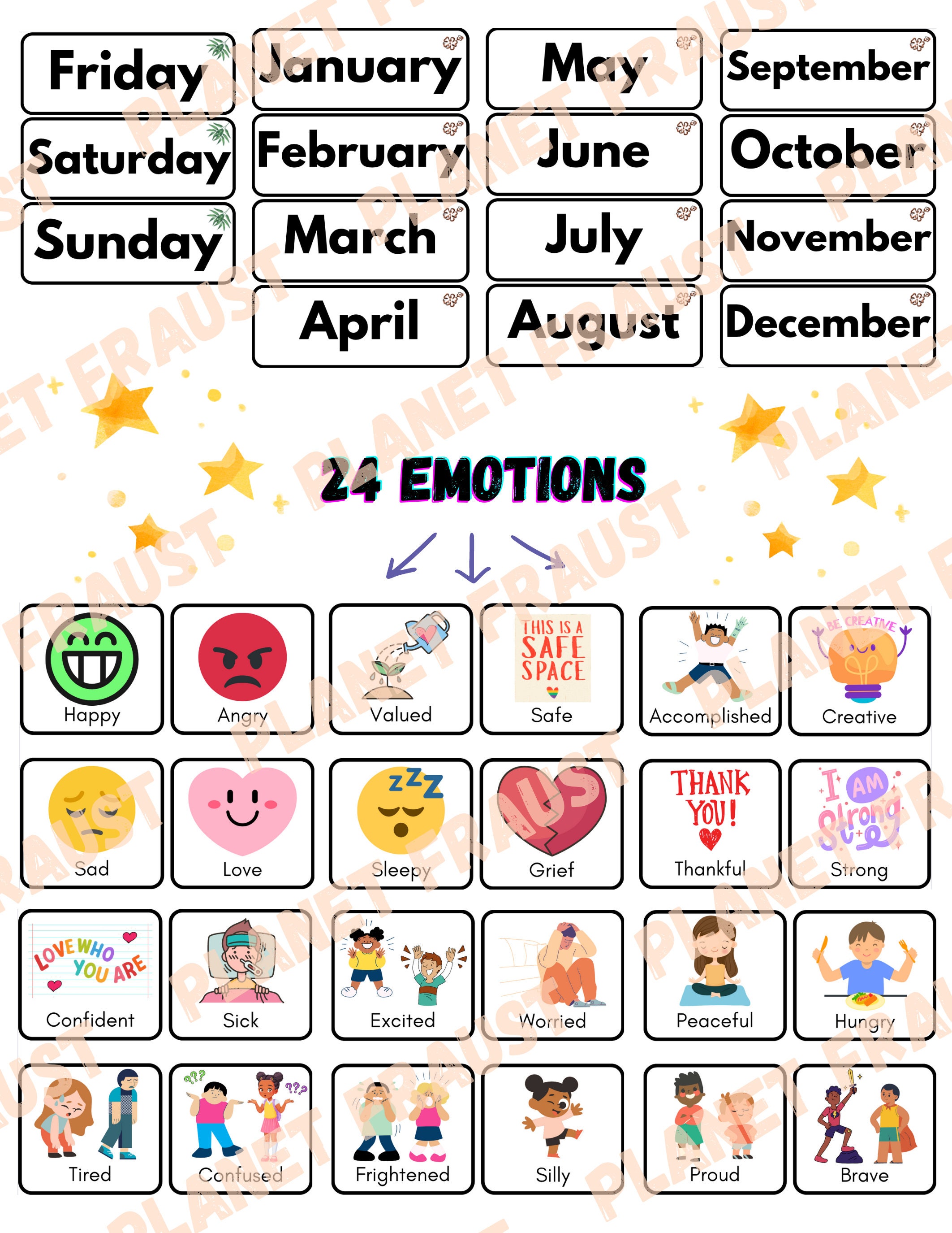 Focus Wall Bundle (safari Theme) | Circle Time Wall | Daycare Learning ...