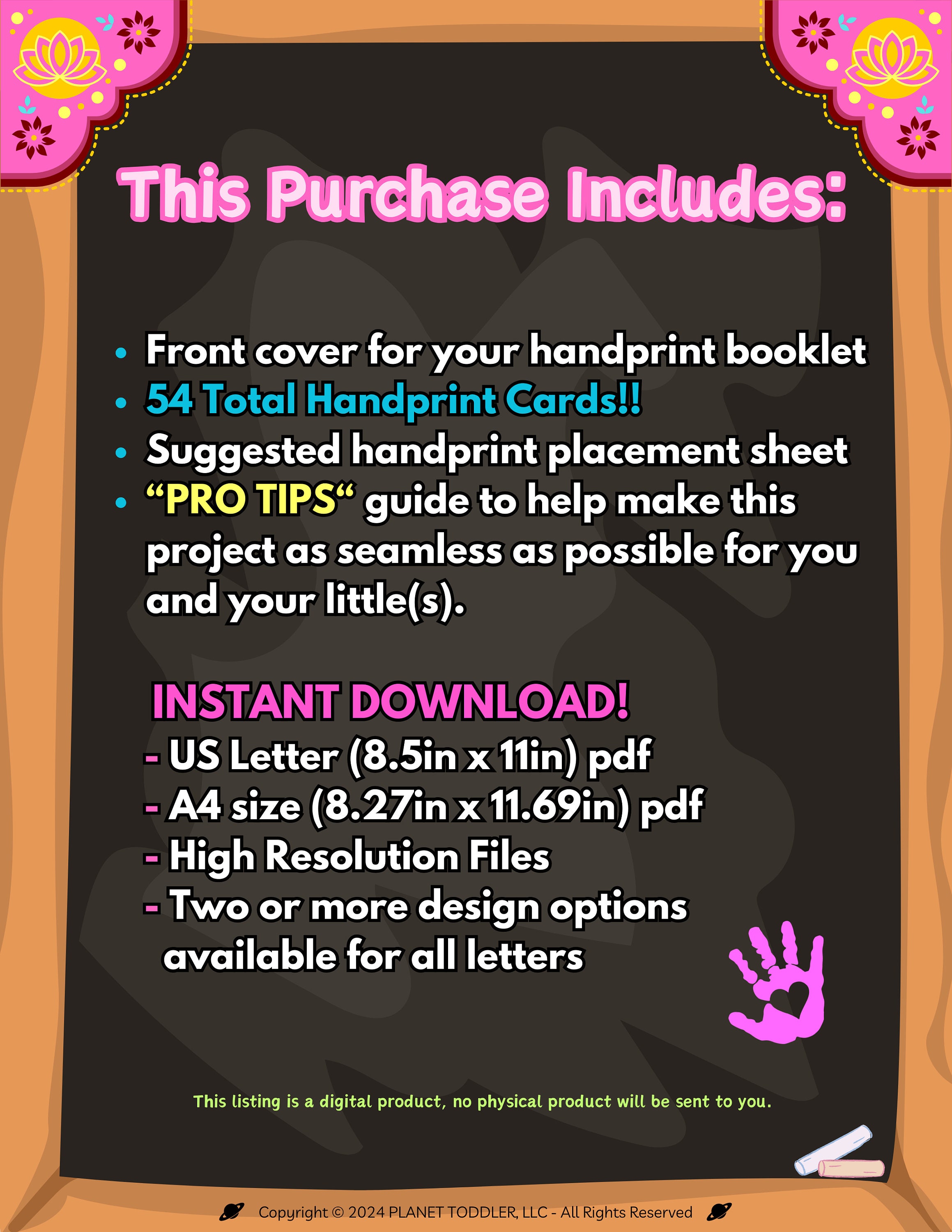 ABC Alphabet Handprint Craft Activity | Educational Toddler/baby ...