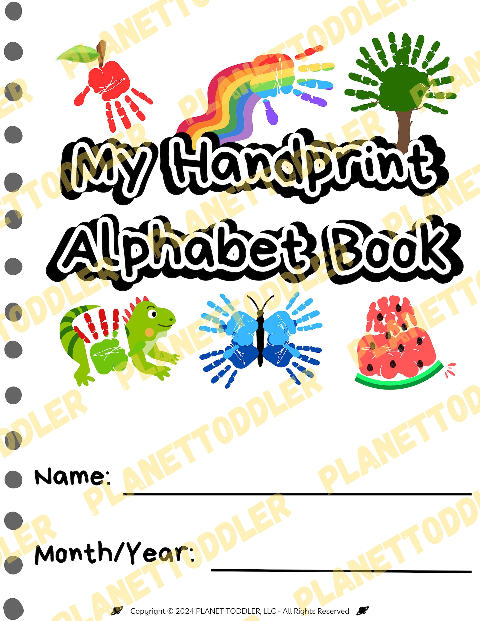 ABC Alphabet Handprint Craft Activity | Educational Toddler/baby ...