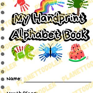 ABC Alphabet Handprint Craft Activity | Educational Toddler/baby ...