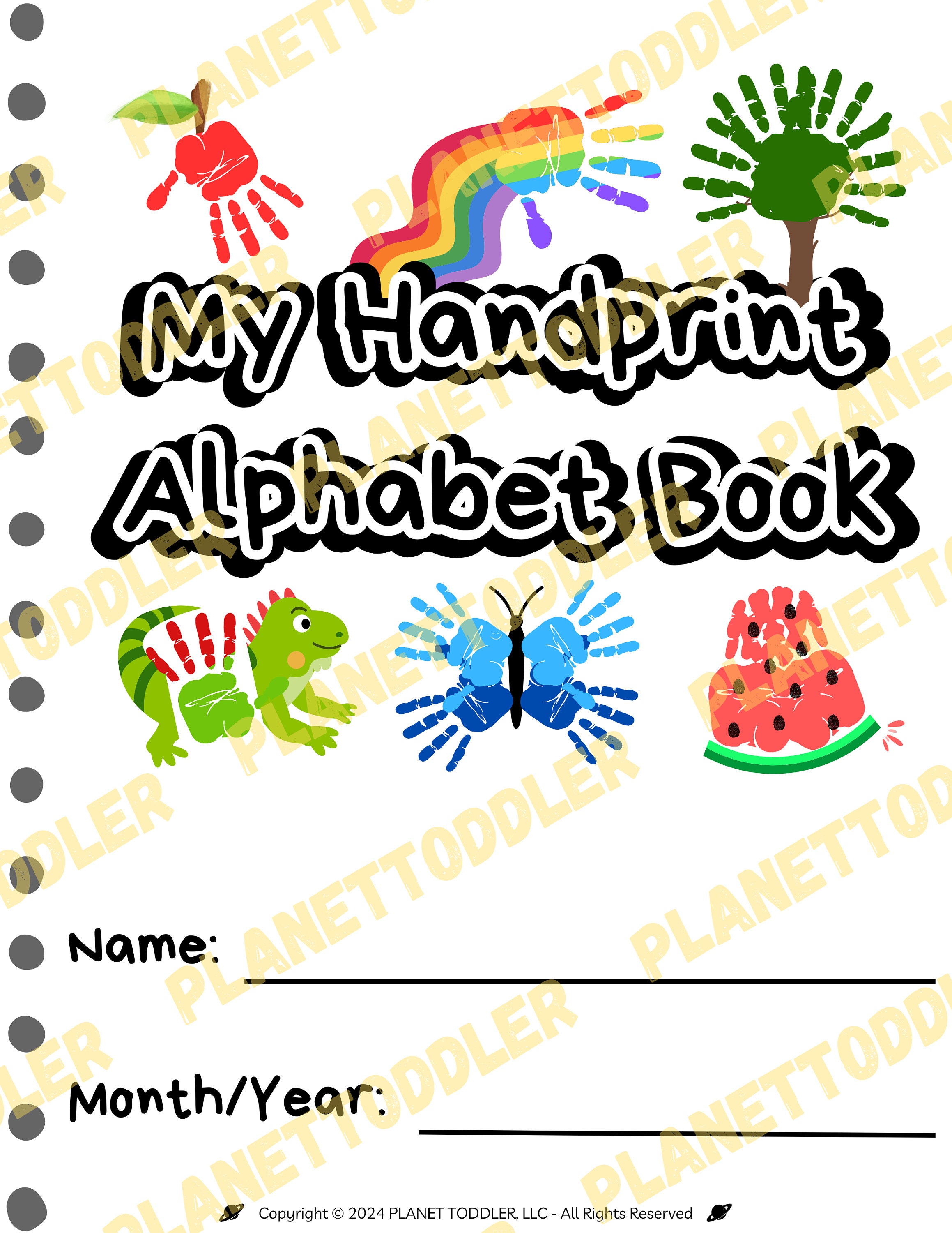 ABC Alphabet Handprint Craft Activity | Educational Toddler/baby ...