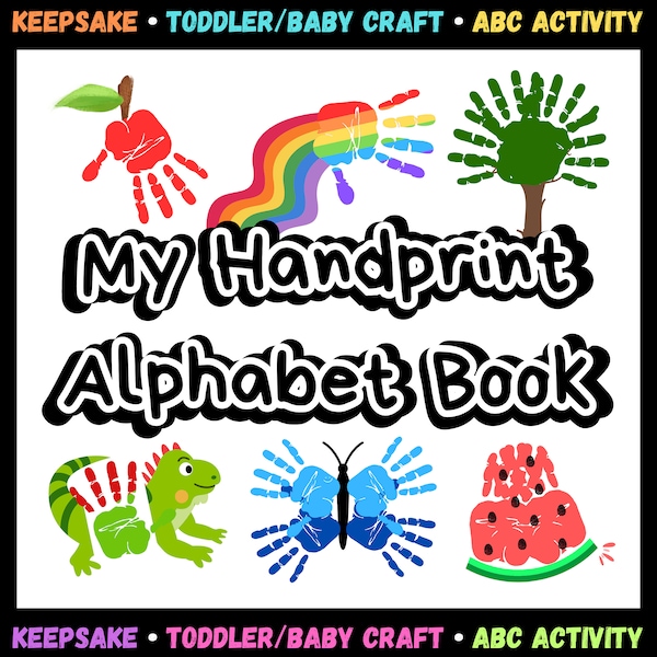 Handprint Alphabet - Etsy