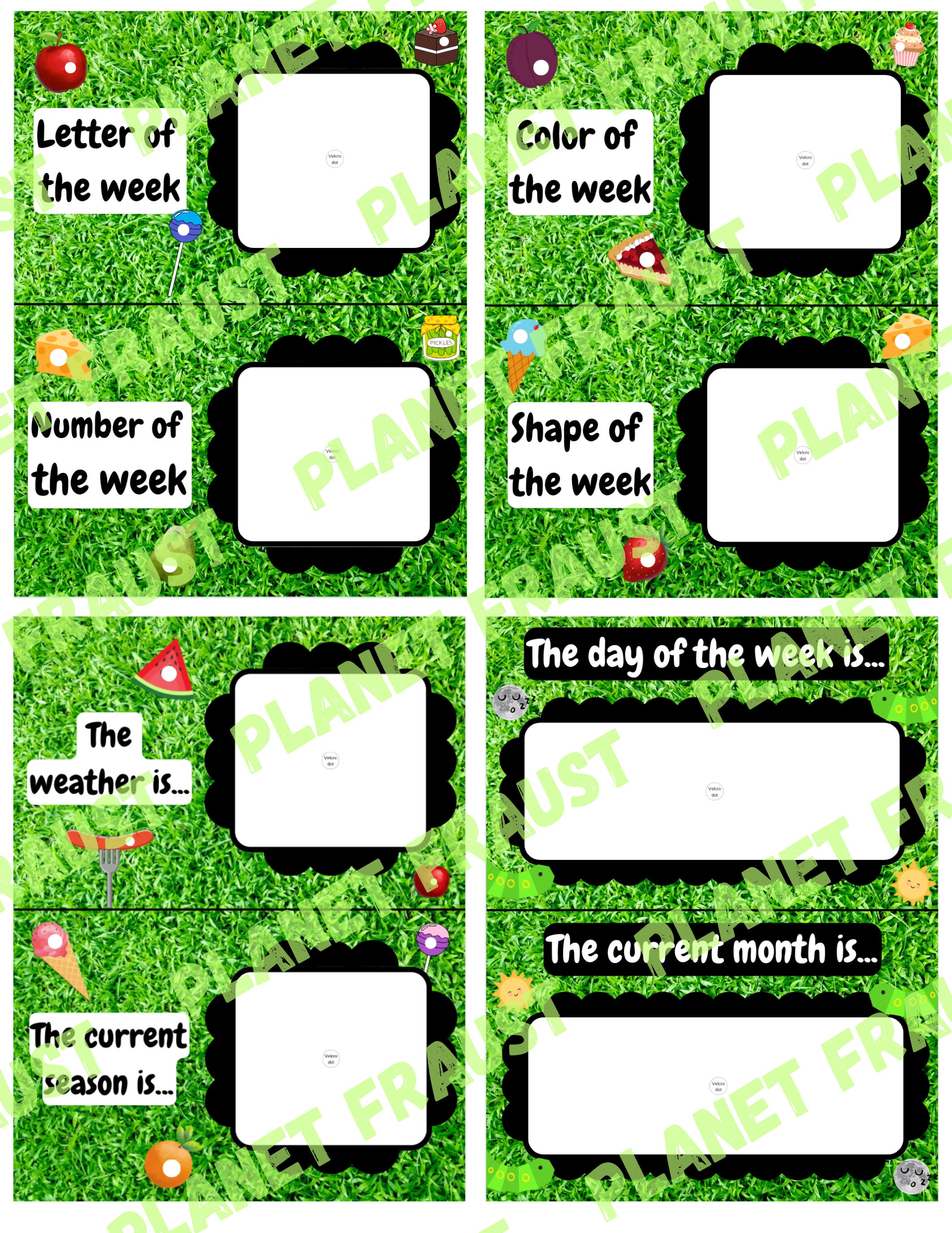 Focus Wall Bundle (hungry Caterpillar Theme) | Circle Time Wall ...