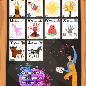 ABC Alphabet Handprint Craft Activity | Educational Toddler/baby ...