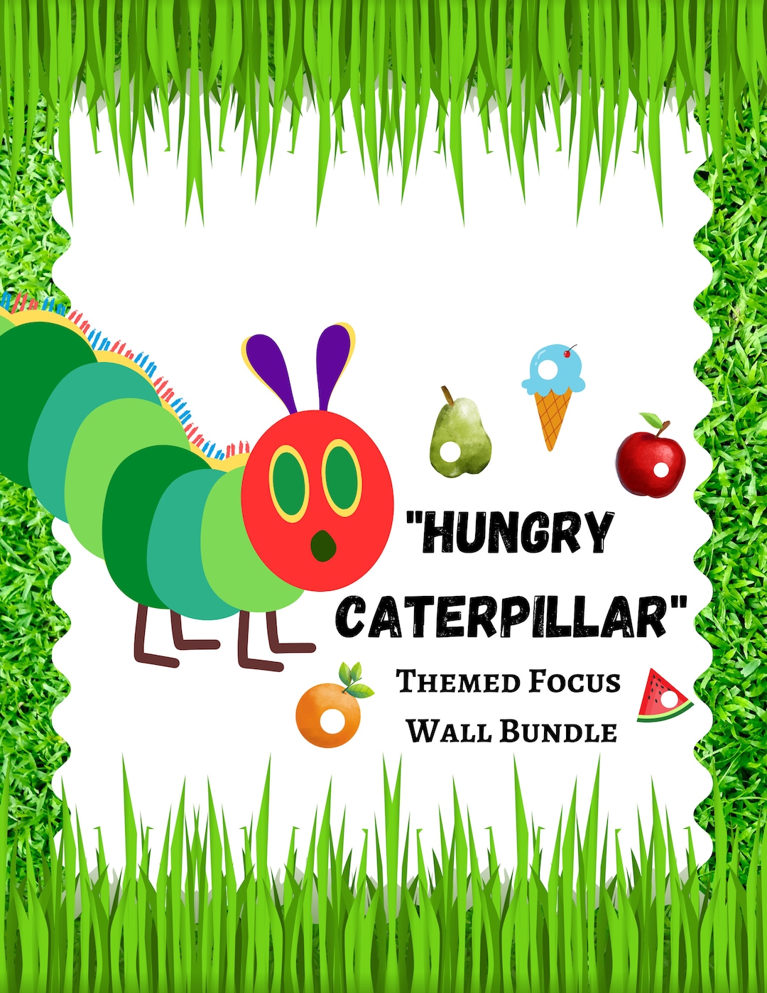 Focus Wall Bundle hungry Caterpillar Theme Circle Time Wall Daycare ...