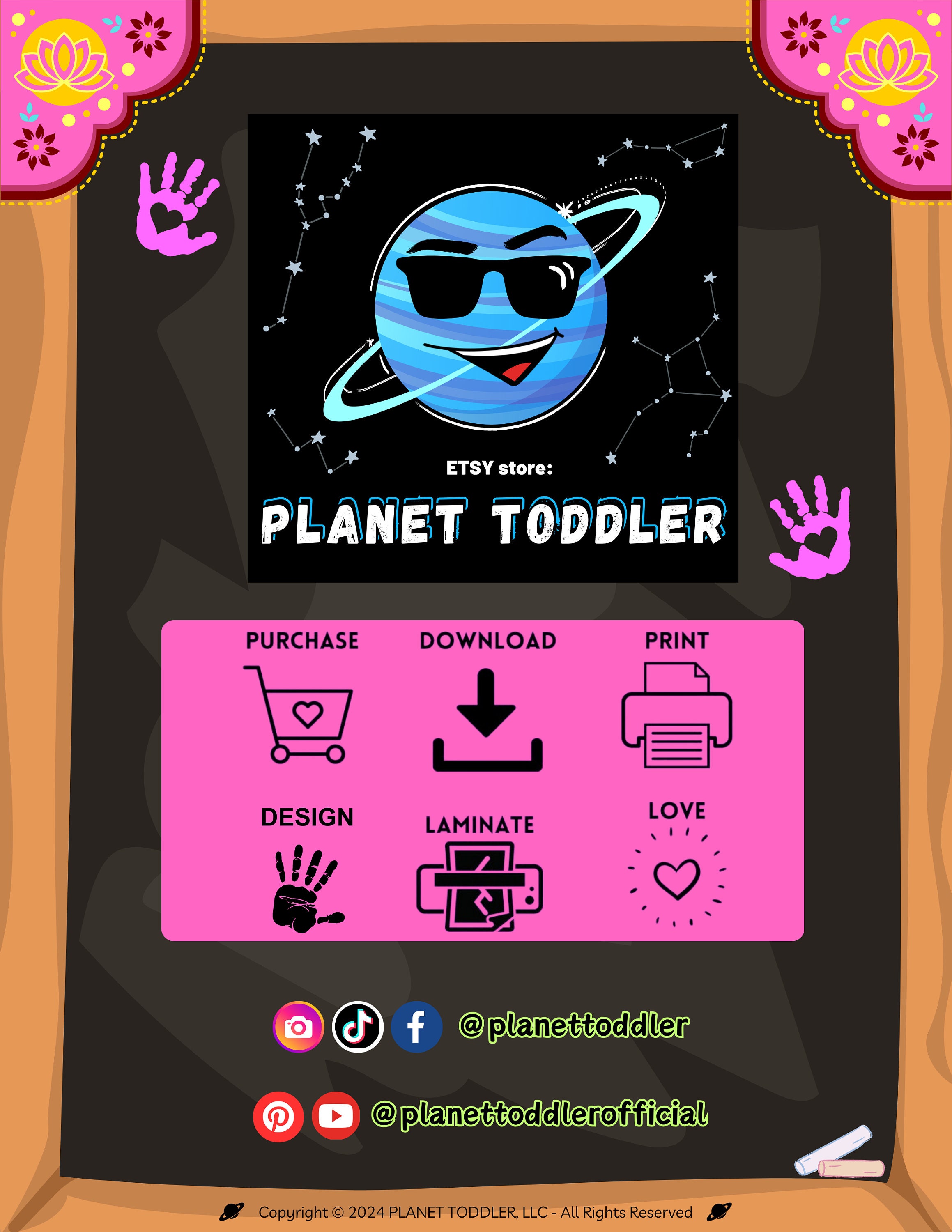 ABC Alphabet Handprint Craft Activity | Educational Toddler/baby ...