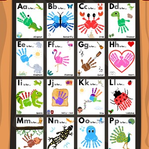 ABC Alphabet Handprint Craft Activity | Educational Toddler/baby ...