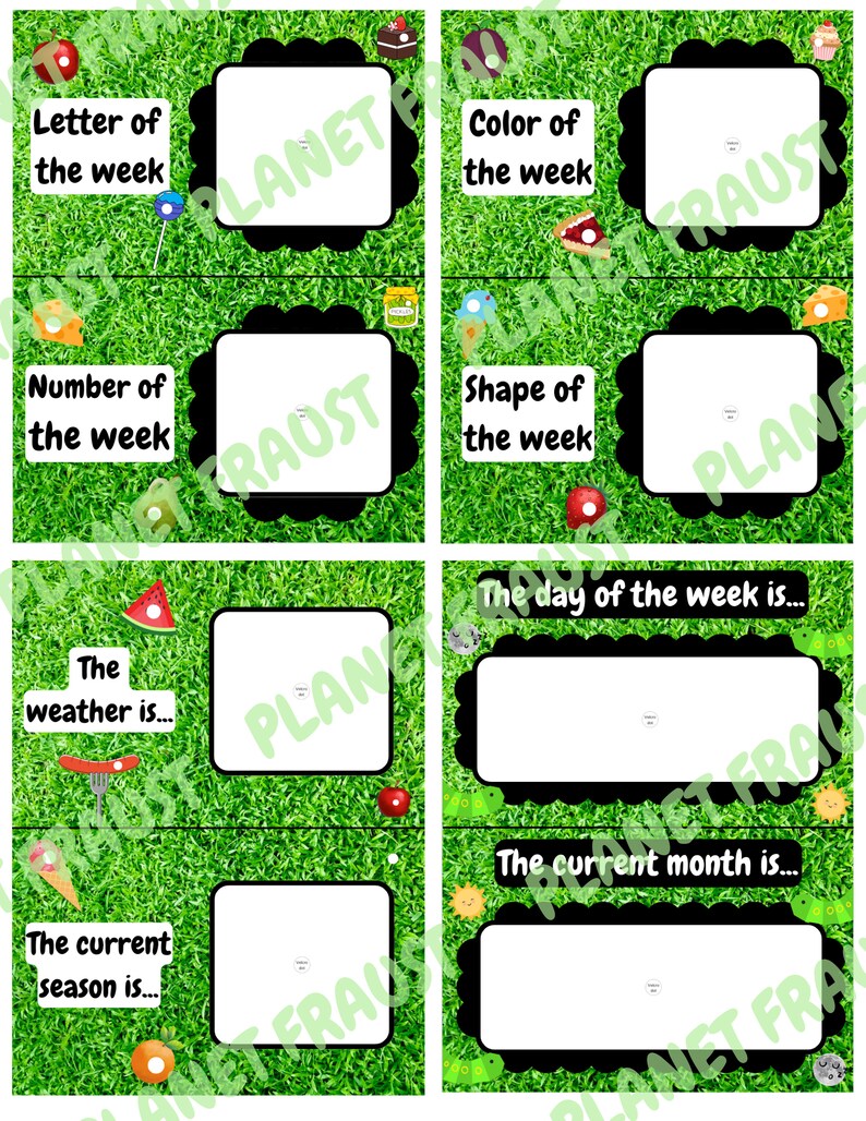 Focus Wall Bundle hungry Caterpillar Theme Circle Time - Etsy