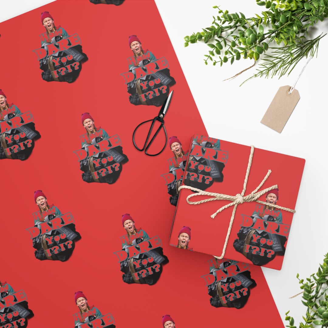 How Dare You Give Me Coal Wrapping Paper - Etsy