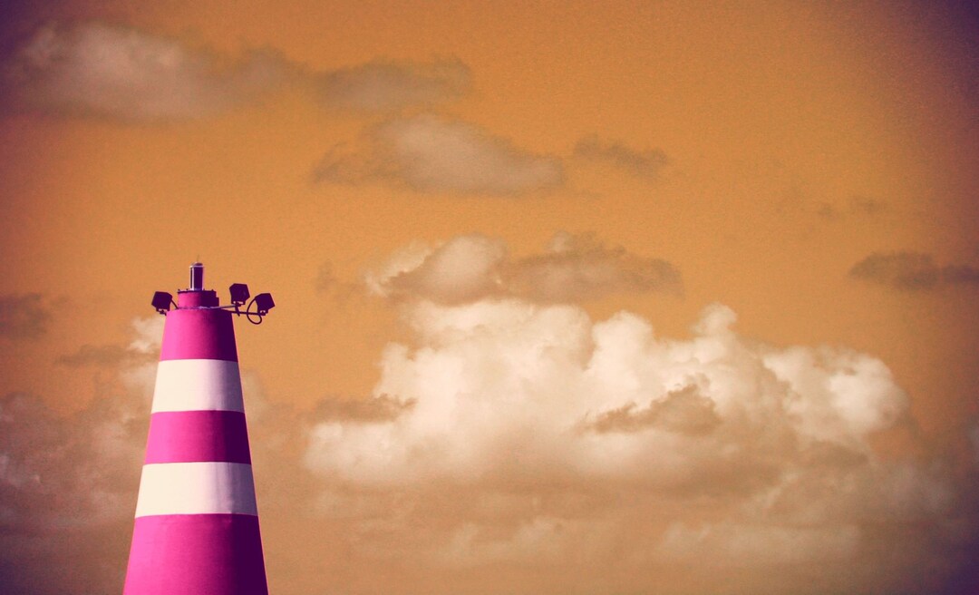 Fine Art Print: Pink Lighthouse at Sunset - Etsy