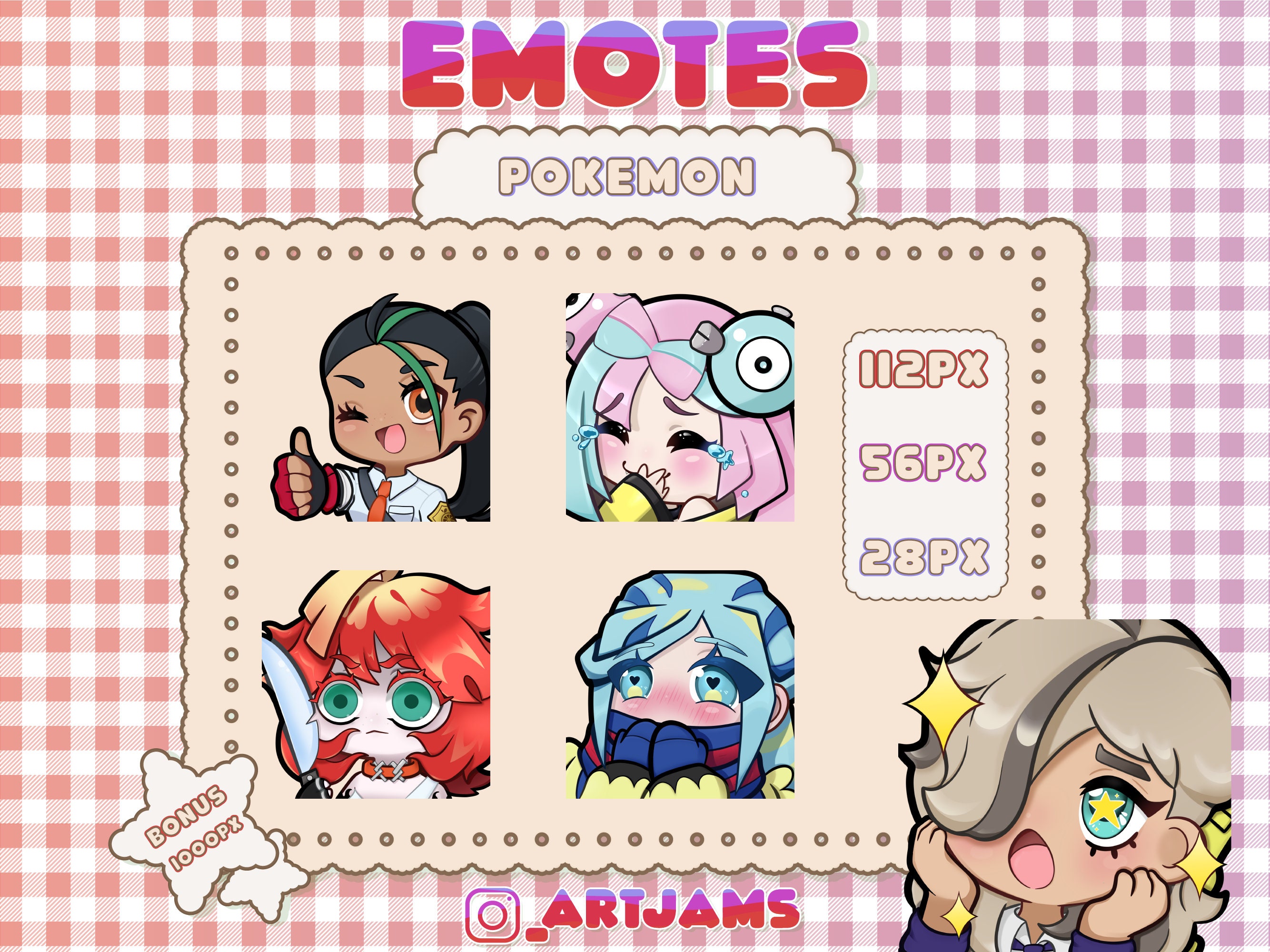 Pokemon Scarlet and Violet Emote Set 5 Twitch Youtube - Etsy