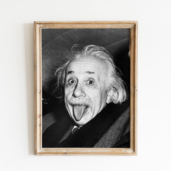 Einstein Tongue Out - Etsy
