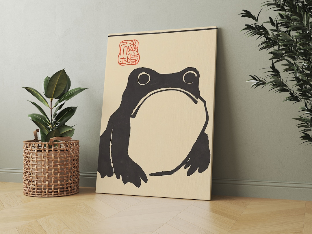 Japan Art Matsumoto Hoji Frog Sad Frog Art Print Japanese - Etsy