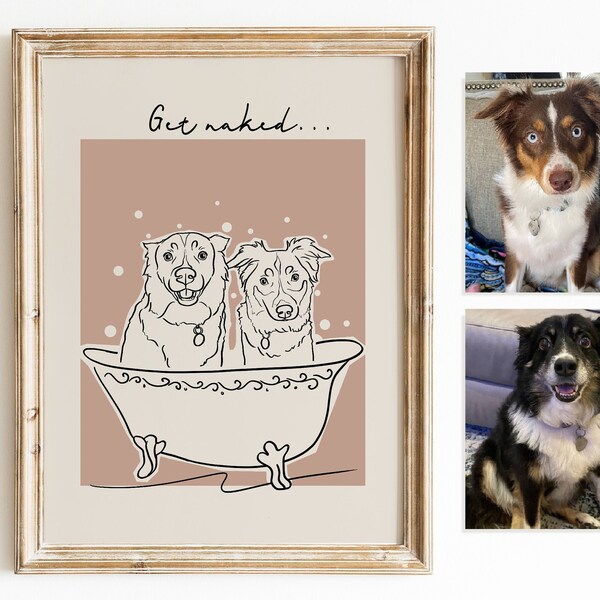 Dog Bathroom Sign - Etsy