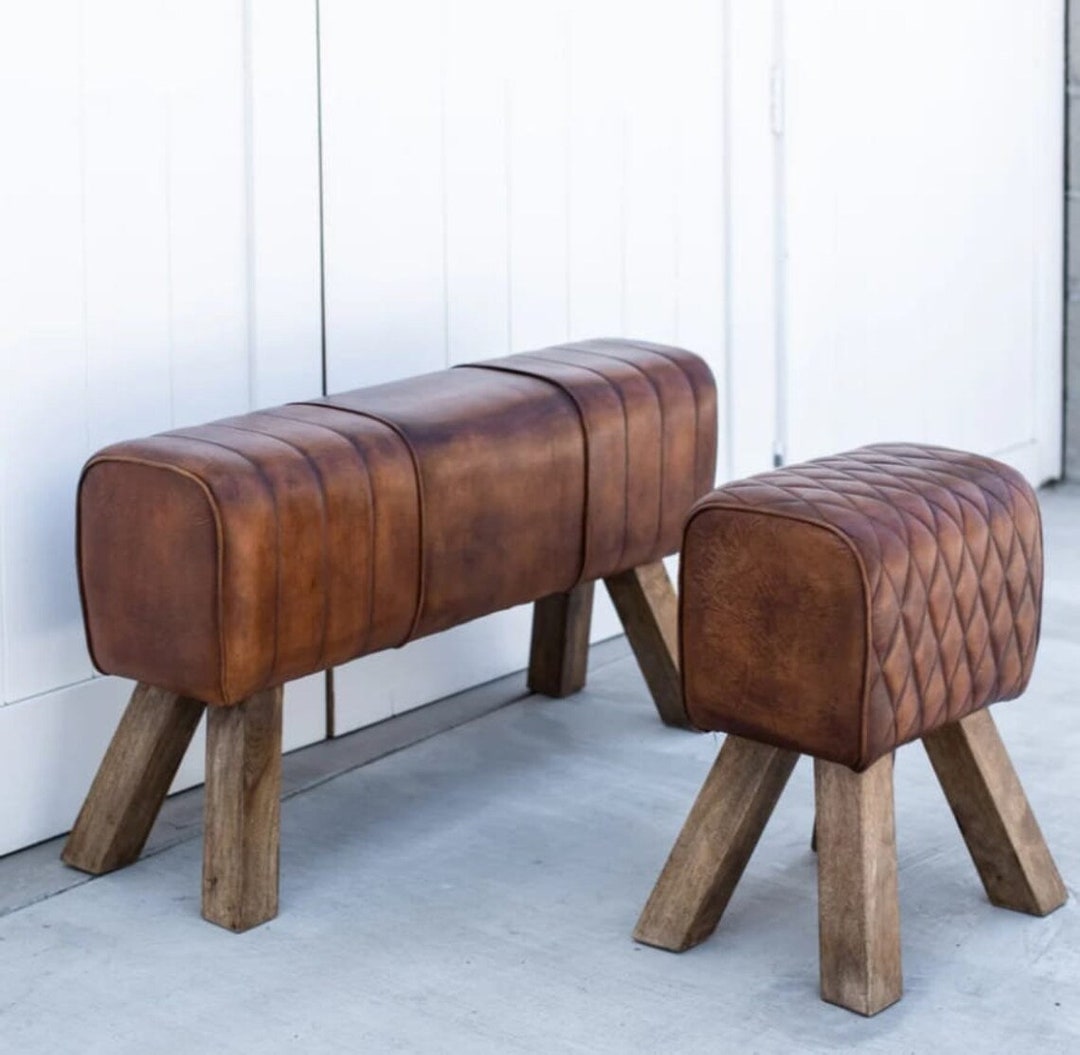 Leather Bench, Pommel Horse,leather Pommel Bench, End of the Bench, Gym ...