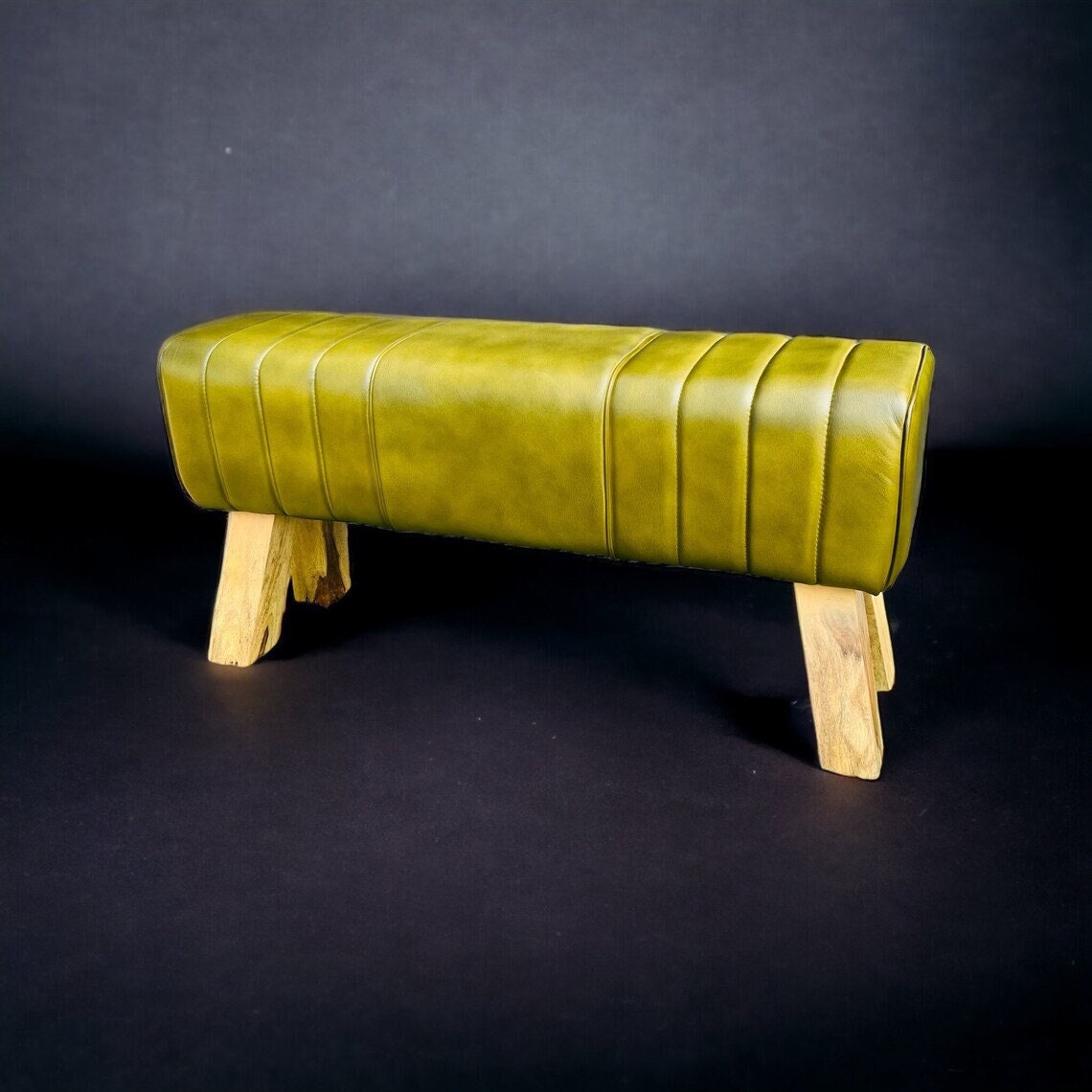Leather Pommel Bench, End of the Bench, Gym Bench, Entryway Bench ...