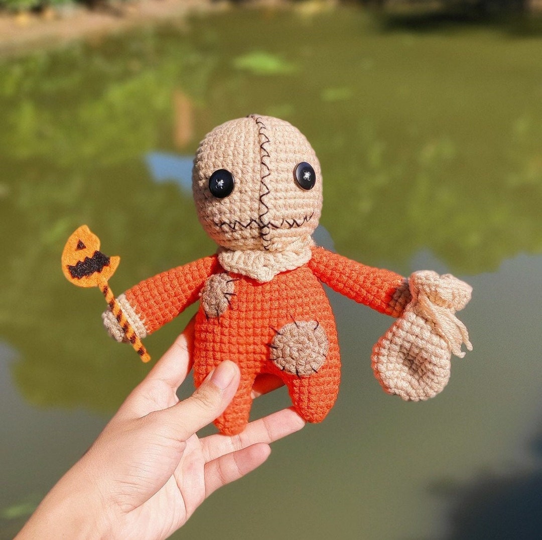Sam Halloween Crochet Doll, Sam Halloween Plush, Amigurumi Sam ...