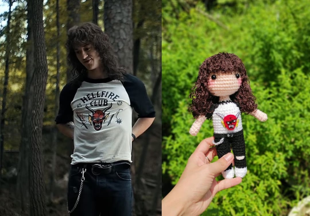 Handmade Stranger Thing Inspired Doll, Portrait Doll, Mini Human Doll ...