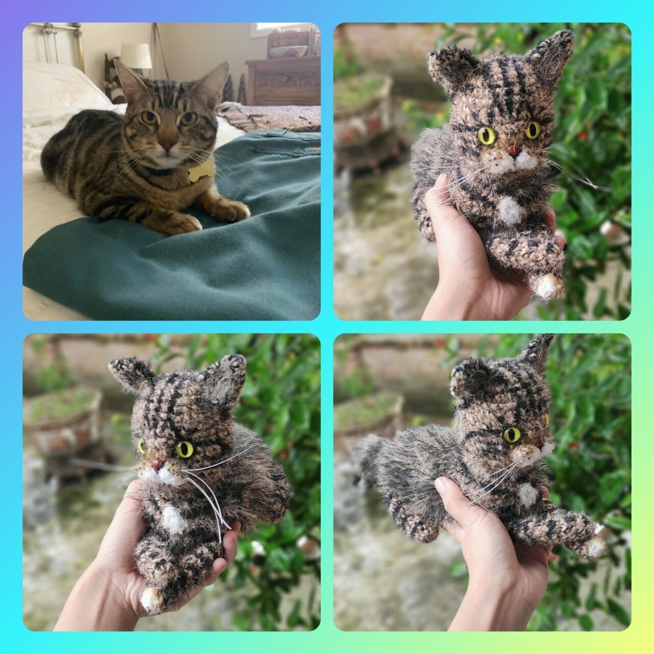 Custom Stuffed Cat Custom Cat Plush Custom Crochet Cat - Etsy