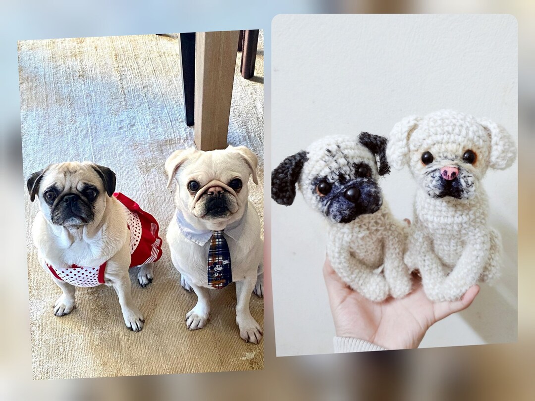 Custom Crochet Dog Plush, Personalized Pet Memorial Gift - Etsy