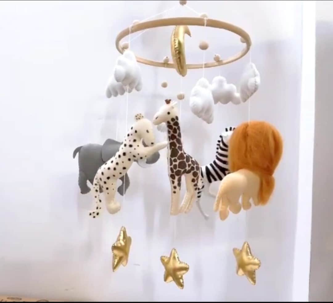 Baby Mobile, Jungle Nursery Mobile, Safari Baby Mobile, Junge Theme ...