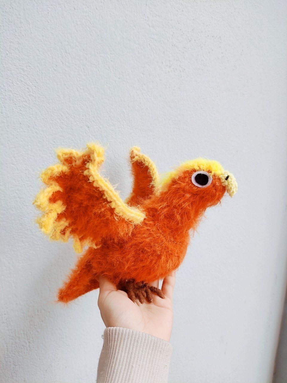 Custom Plush Commission, Bird Crochet Doll, Firehawk Doll, Custom ...