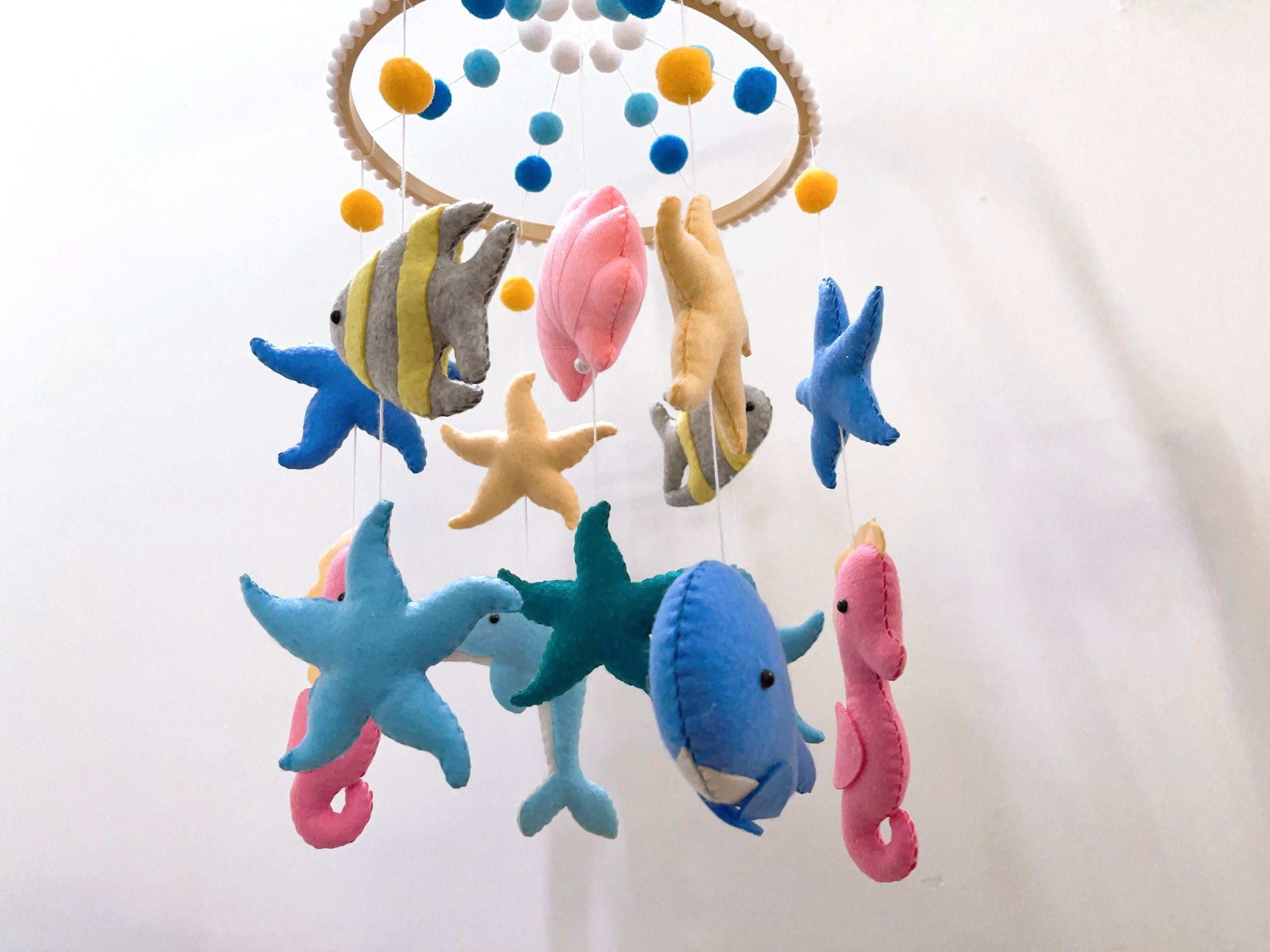 Ocean Baby Mobile Under the Sea Baby Mobile Whale Mobile - Etsy