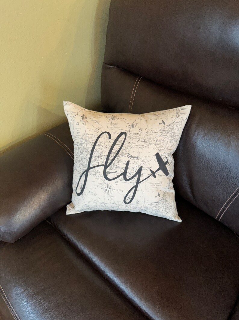 Fly Airplane Pillow Aviation Themed Home Decor Airplane - Etsy