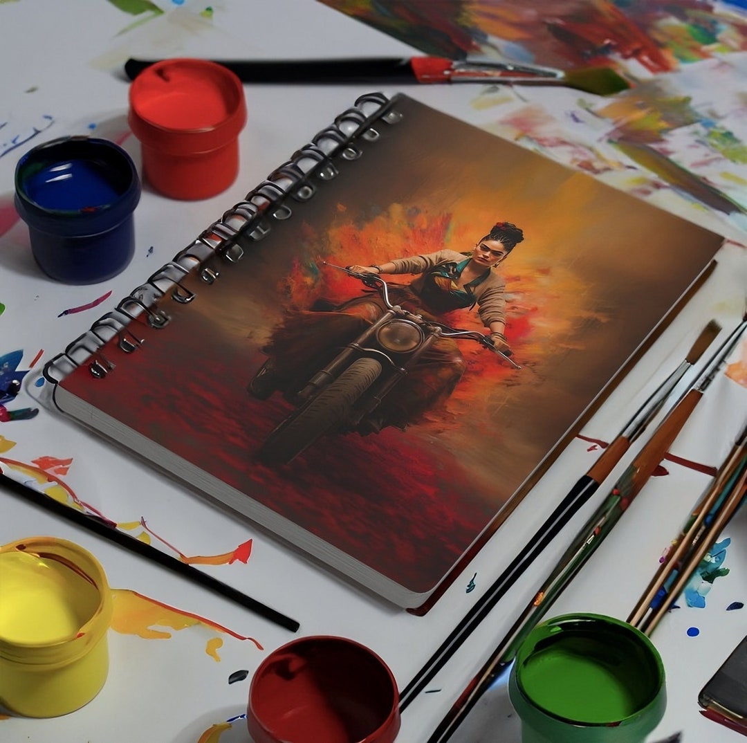 Frida’s Journey Notebook, Spiral Bound Journal, 5x7 Lined Diary ...