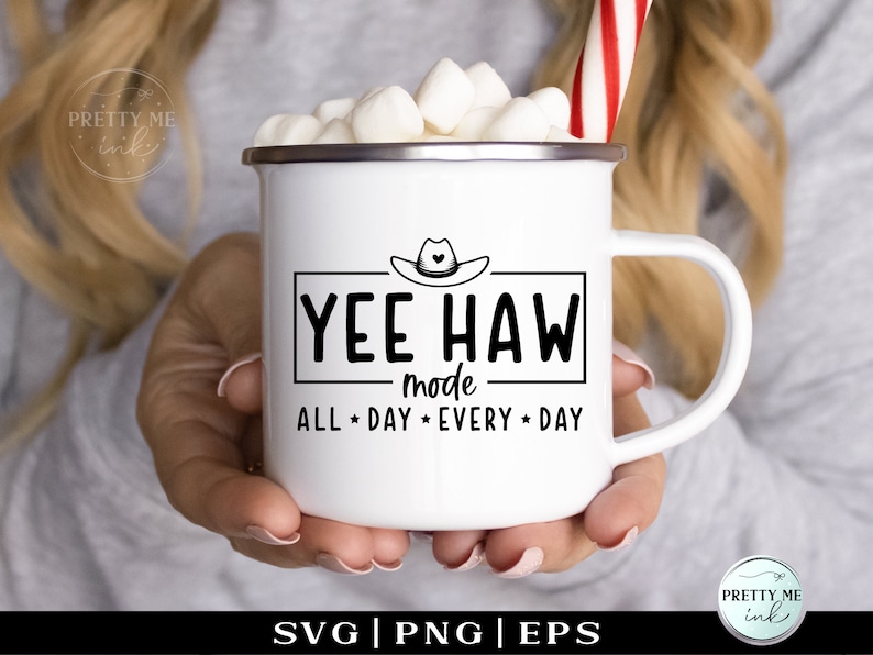 Yee Haw Mode SVG PNG, Southern Svg, Raised on Country Music Svg, Small ...