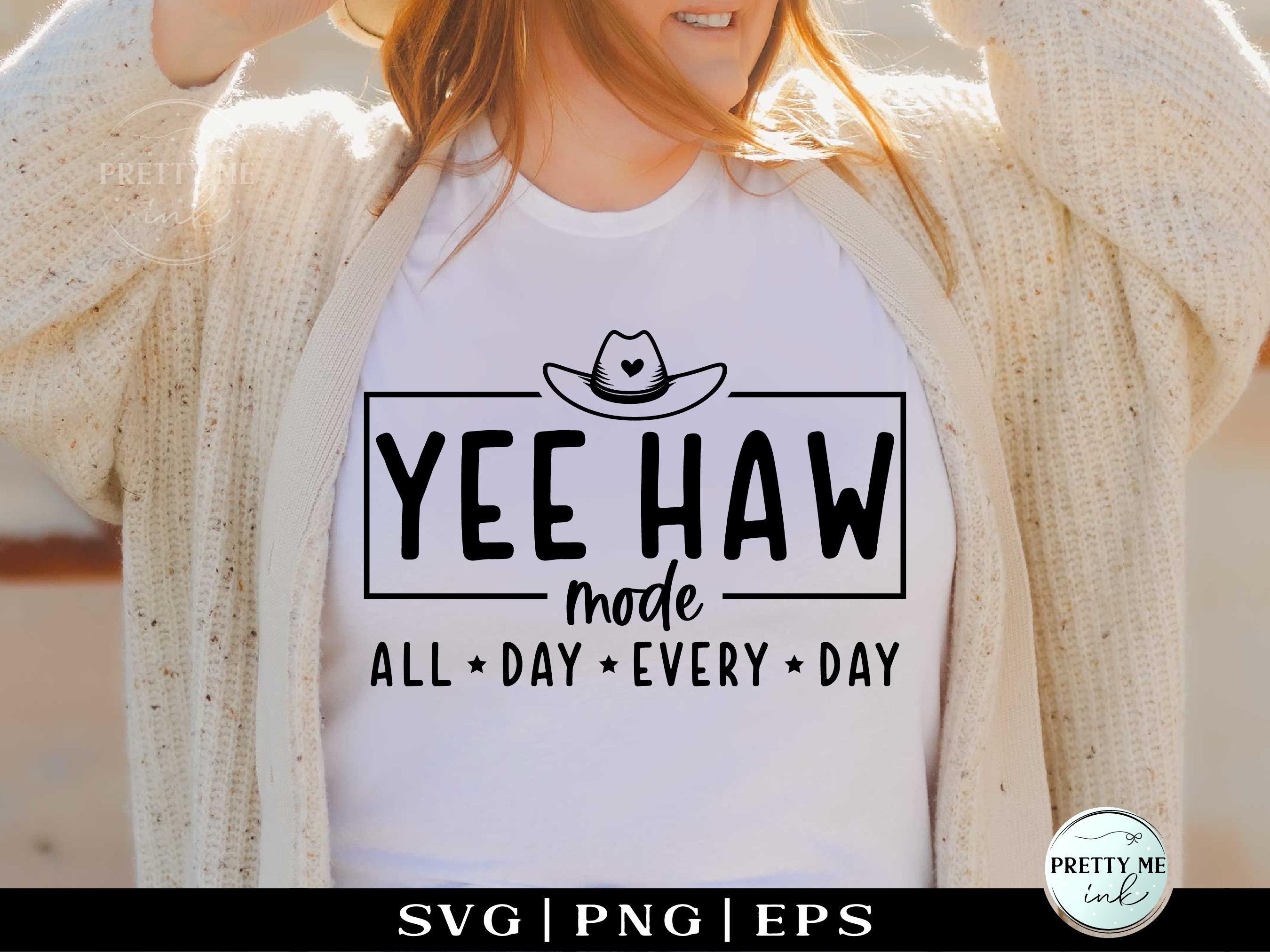 Yee Haw Mode SVG PNG, Southern Svg, Raised on Country Music Svg, Small ...
