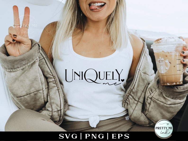 Inspirational Svg Download Uniquely Me Svg Png Motivational - Etsy