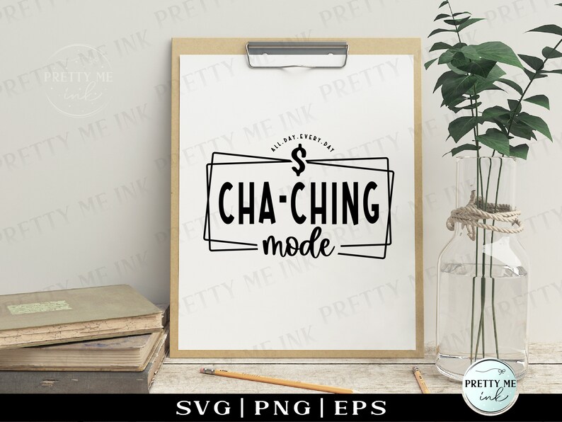 Cha Ching Mode Svg Png Women Small Business Owner Shirt SVG - Etsy