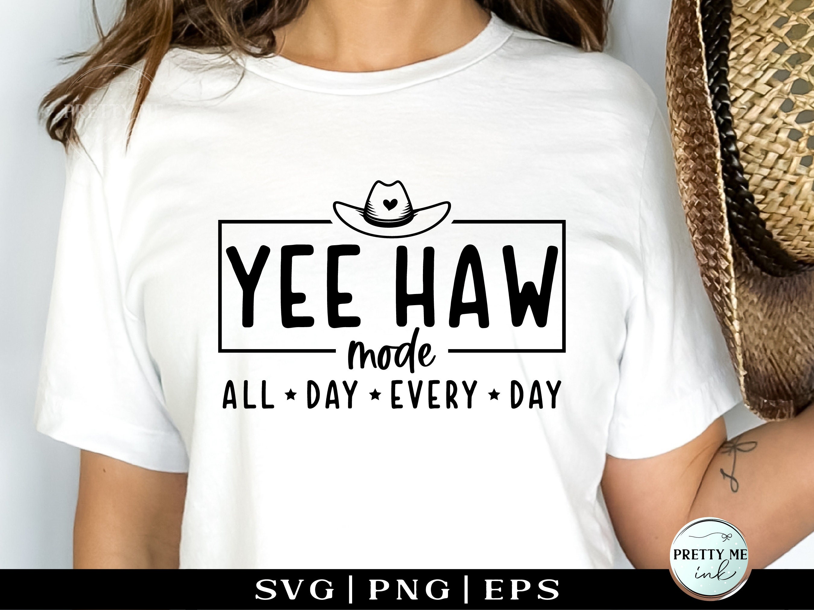 Yee Haw Mode SVG PNG, Southern Svg, Raised on Country Music Svg, Small ...